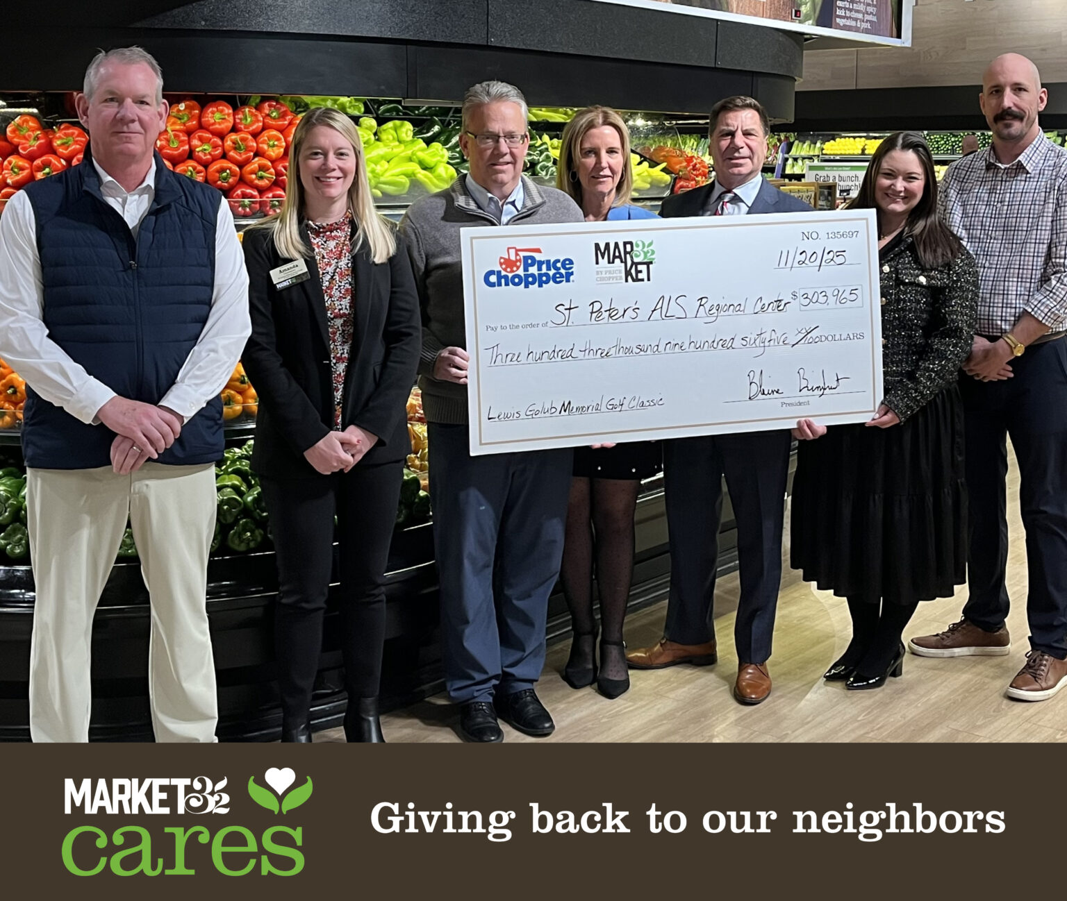 Market 32 and Price Chopper Present $303,965 to St. Peter's Hospital ...